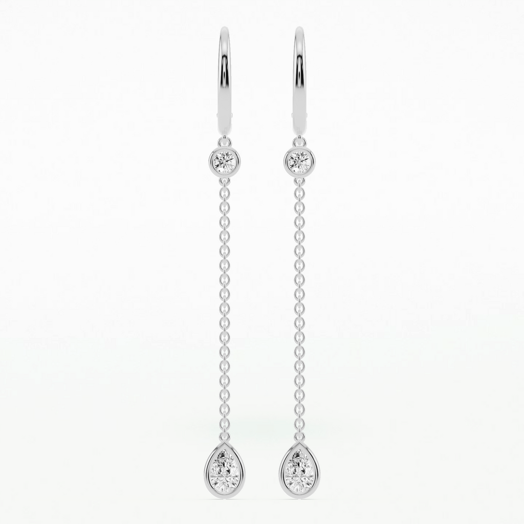Buy Dew Drops Tear Drop Lab Grown Diamond Fashion Earrings - Pear at Best Price