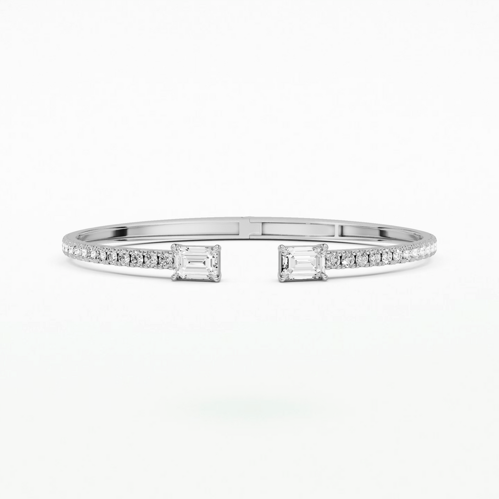 Buy Luxury Gina Lab Grown Diamond Bangle-Emerald Cut at Best Price ...