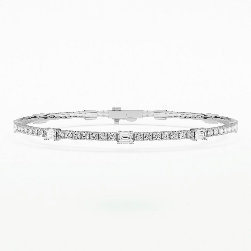 Buy Merida Lab Grown Diamond Bangle - Multi Stone at Best Price