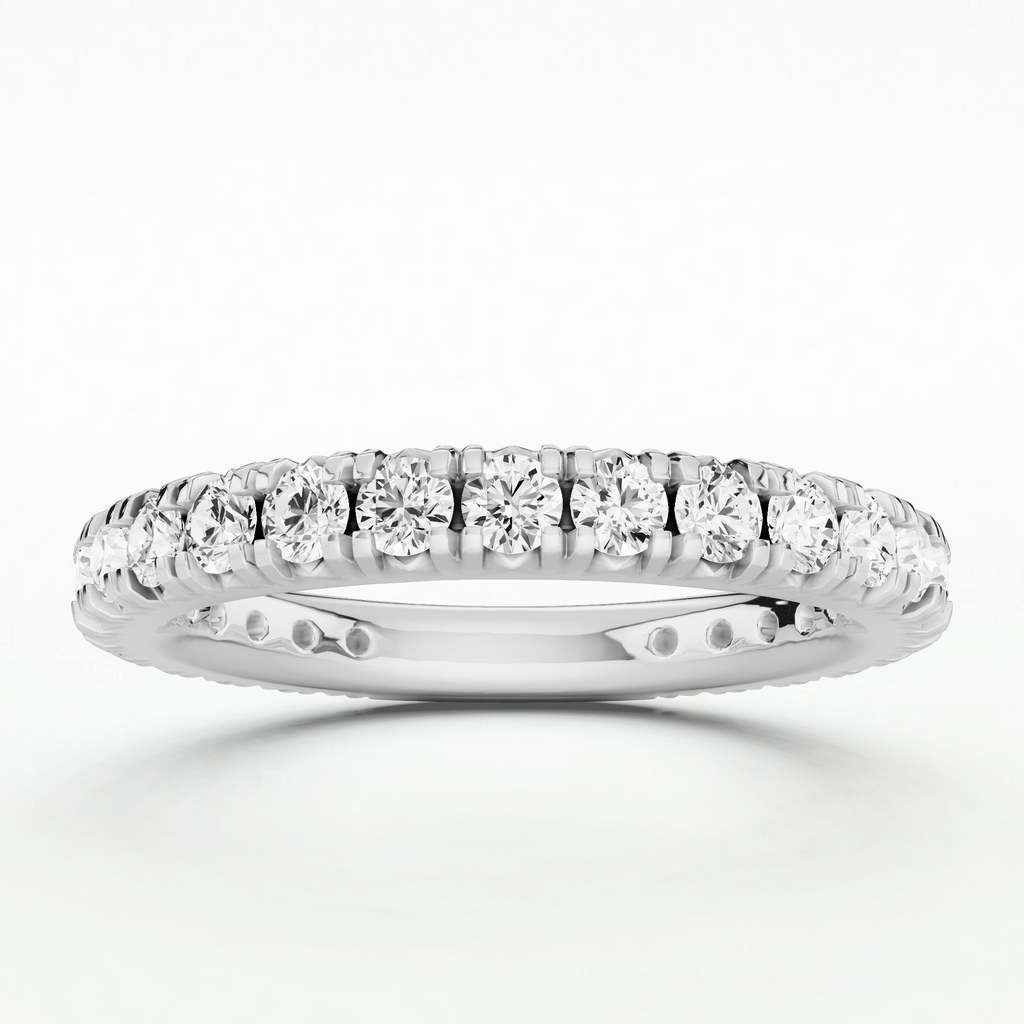 Buy Split-Prong Set Half Eternity Band-Round at Best Price