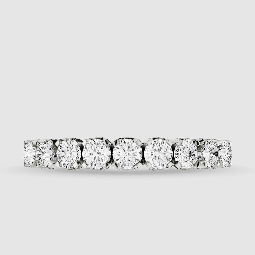 Buy Valorie Lab Grown Diamond Half Eternity Band-Round at Best Price
