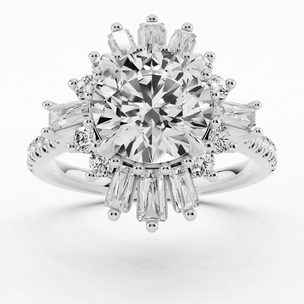 Buy Luxury Dawn Lab Grown Solitaire Diamond Ring-Round at Best Price ...