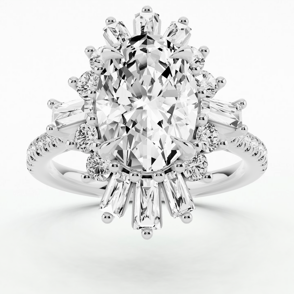 Buy Dawn Solitaire Diamond Ring-Oval at Best Price