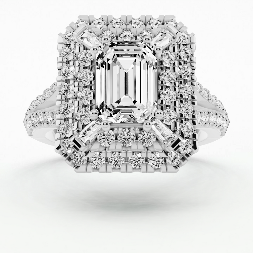 Buy Celeste Crown Ring - Emerald Cut at Best Price