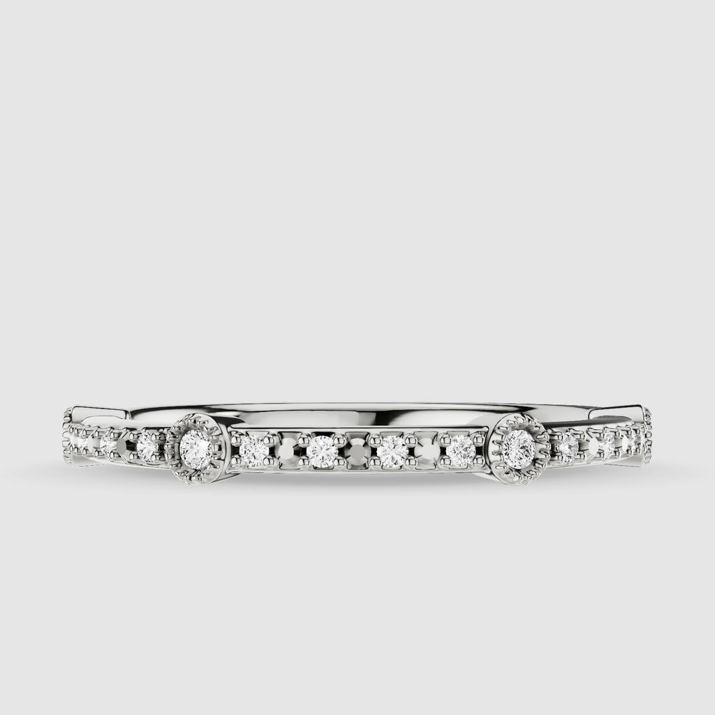 Buy Harmony Lab Grown Diamond Stackable Ring-Round at Best Price