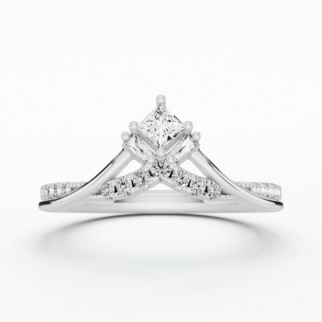 Buy Laurel Lab Grown Diamond Stackable Ring-Princess at Best Price