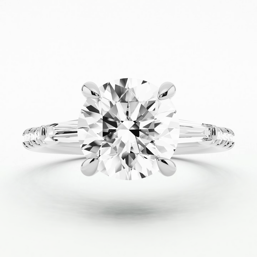 Buy Luxury Cherie Lab Grown Solitaire Diamond Ring-Round at Best Price ...