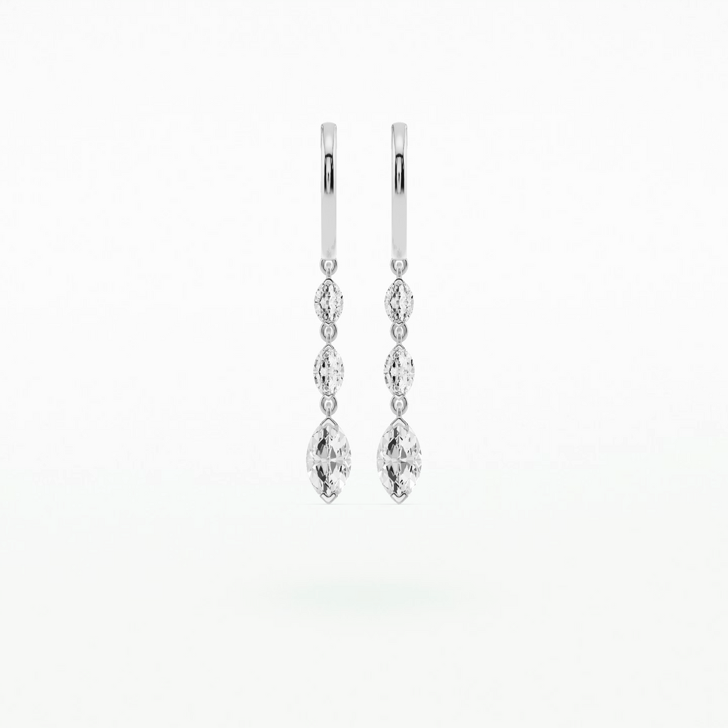 Buy Trilogy Drop Earrings-Marquise at Best Price