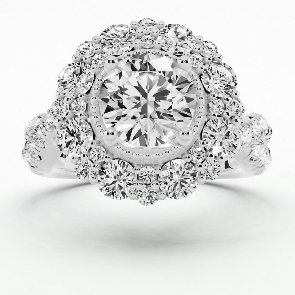 Buy Soleil Twist Shank Solitaire Ring-Round at Best Price