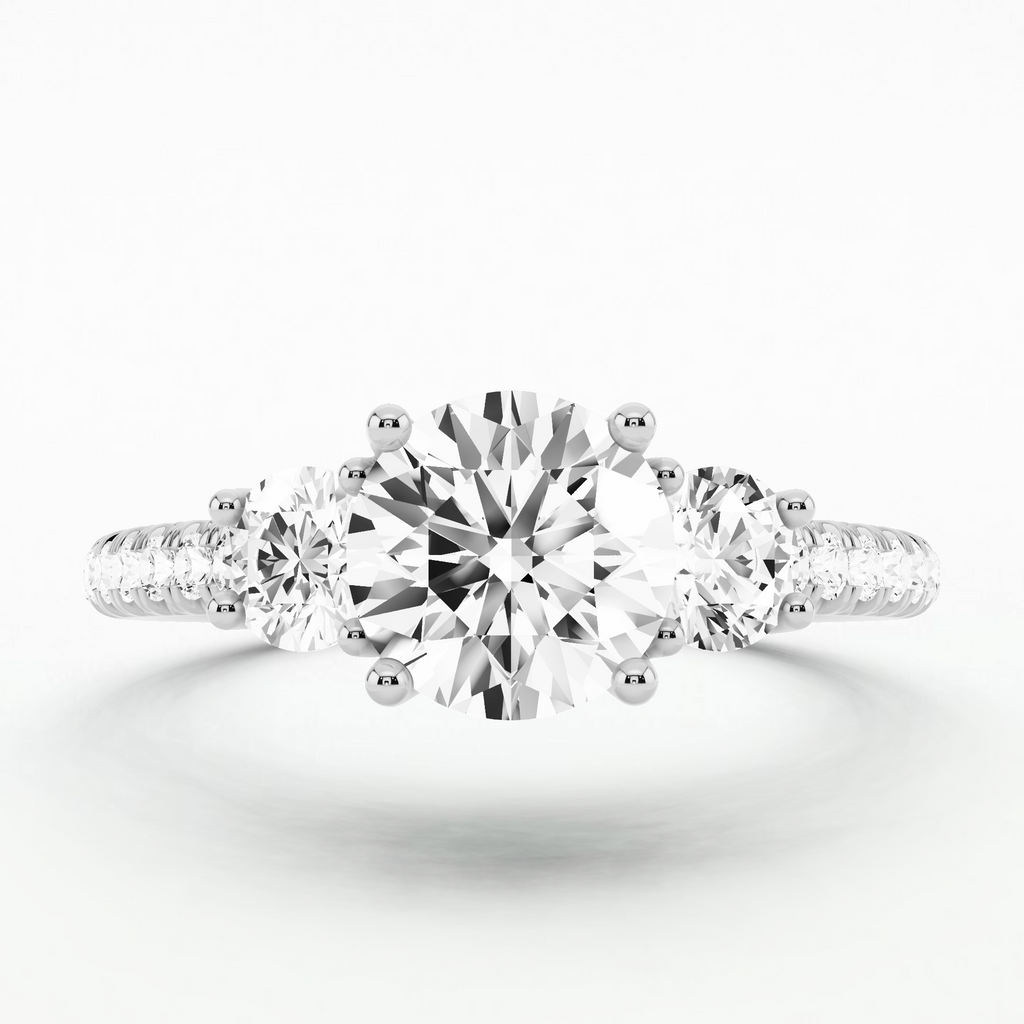 Buy SuperBuy Classic Triad Solitaire Ring-Round at Best Price